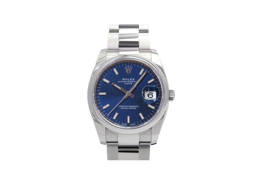 ロレックス オイスター パーペチュアル デイト "ブルー/ステンレススチール" 115200の新品/中古フリマ(通販)｜スニダン