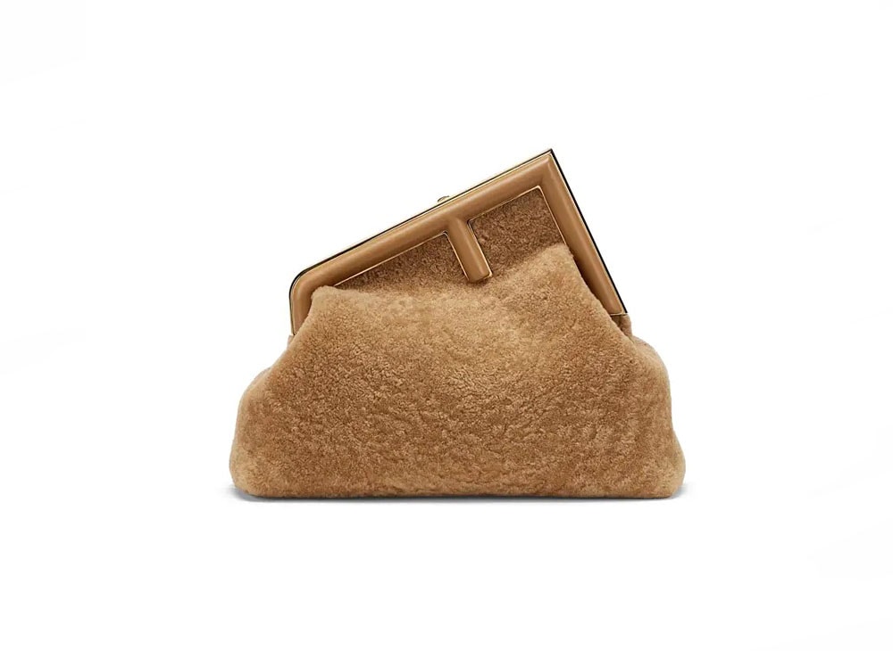 FENDI First Medium Sheepskin Bag "Beige" | SNKRDUNK