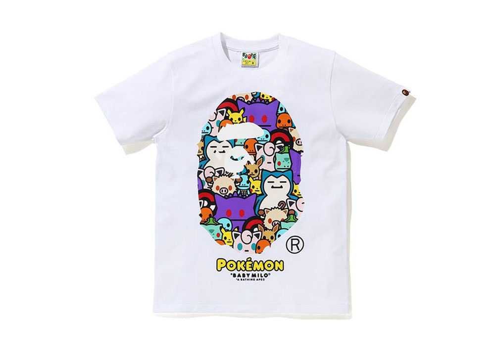 A BATHING APE / Pokemon Ladies Ape Head Tee #5 "White" | SNKRDUNK