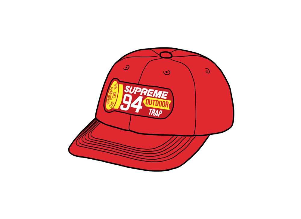 Supreme Shell Patch 6-Panel "Red" | SNKRDUNK