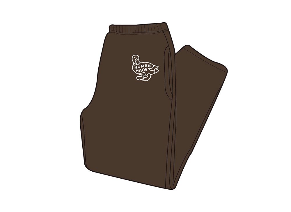 HUMAN MADE duck Sweatpants "Brown" | SNKRDUNK