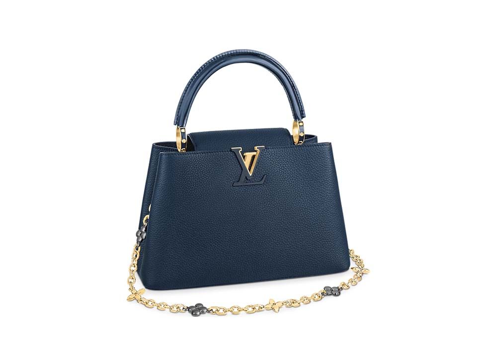Louis Vuitton Capucines MM "Navy" | SNKRDUNK
