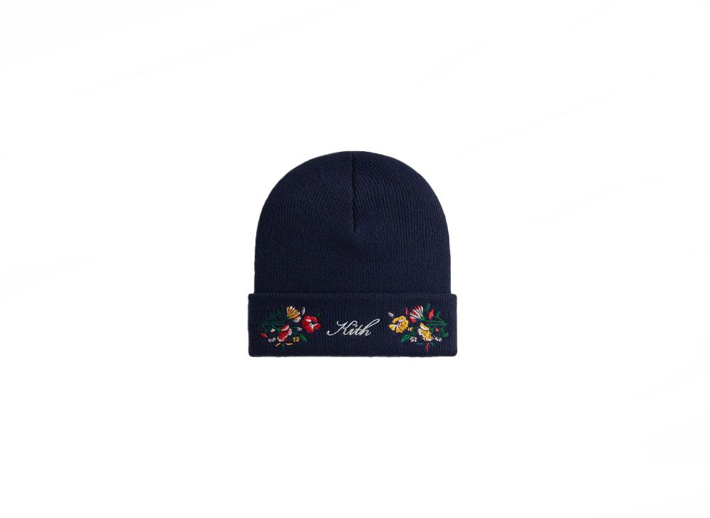 Kith Floral Script Beanie "Nocturnal" | SNKRDUNK