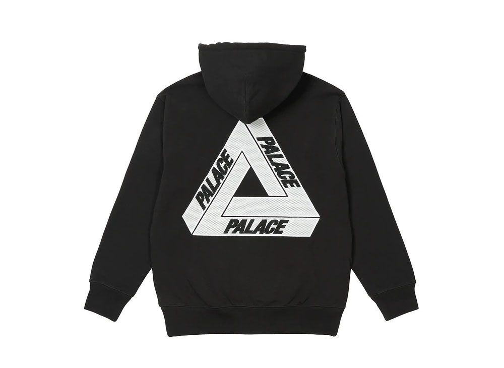 PALACE TRI-MESH HOOD "Black" | SNKRDUNK