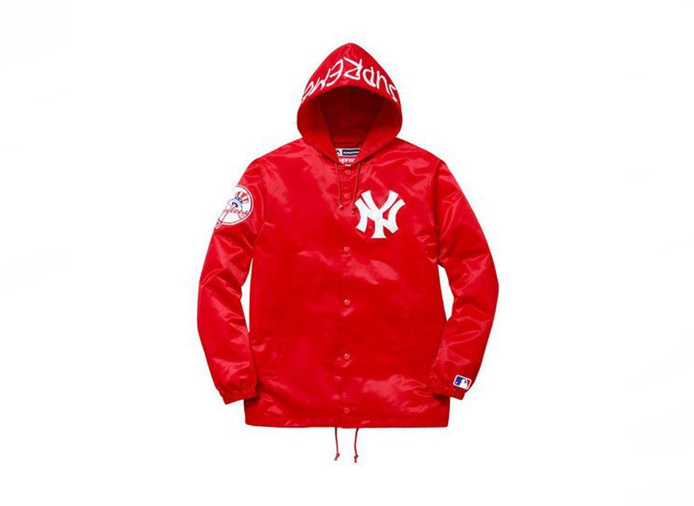 Supreme '47 Brand New York Yankees Satin Hooded Coaches Jkt "Red"の新品/中古 ...