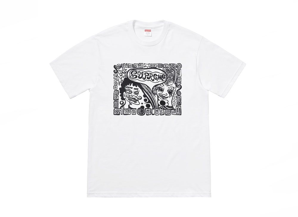 Supreme Faces Tee "White" | SNKRDUNK