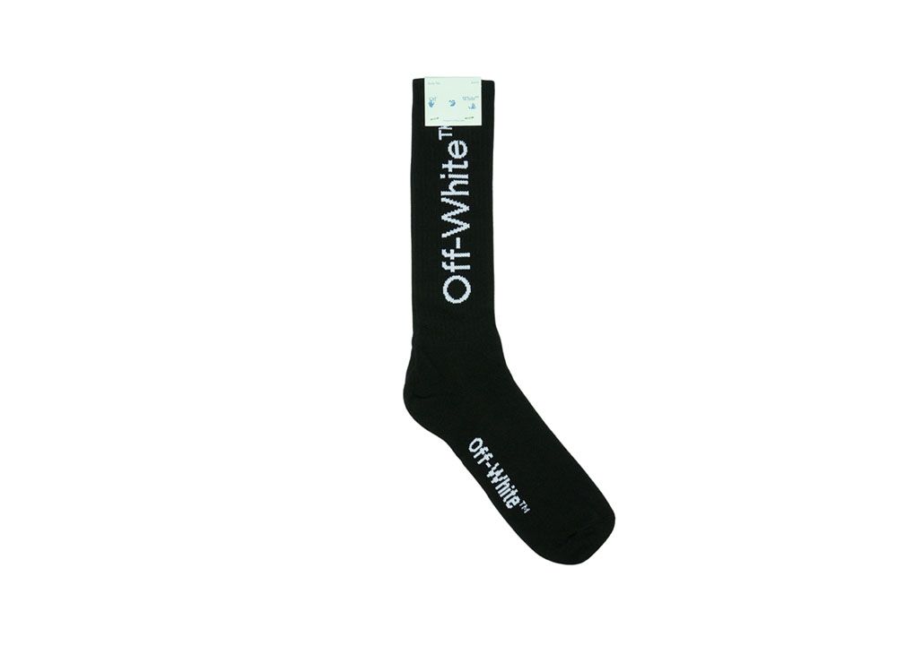 Off-White ARROW MID LENGHT SOCKS/BLACK/WHITE(OMRS22-RTW0254/C) "BLACK/WHITE"の新品/中古フリマ(通販)｜スニダン