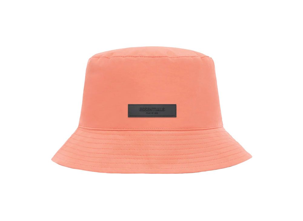 FEAR OF GOD ESSENTIALS Bucket Hats "Coral" | SNKRDUNK