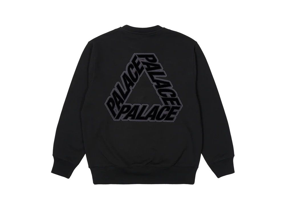 PALACE P-3 Applique Crew "Black" | SNKRDUNK