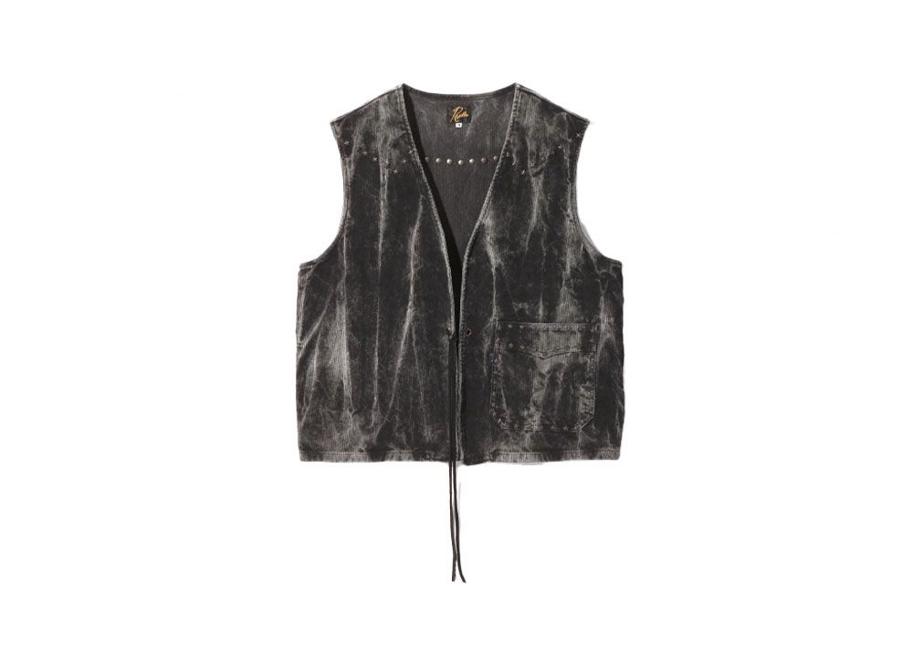 Needles 14 Corduroy String Vest "Black" | SNKRDUNK