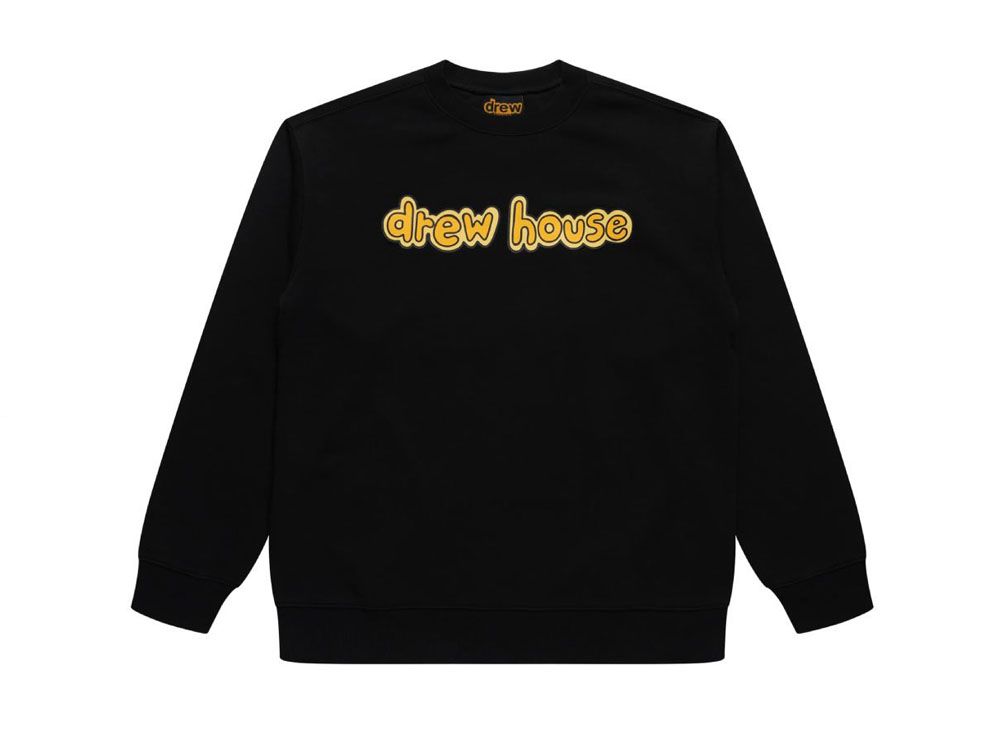 drew house Logo Crewneck Sweatshirt "Black" | SNKRDUNK