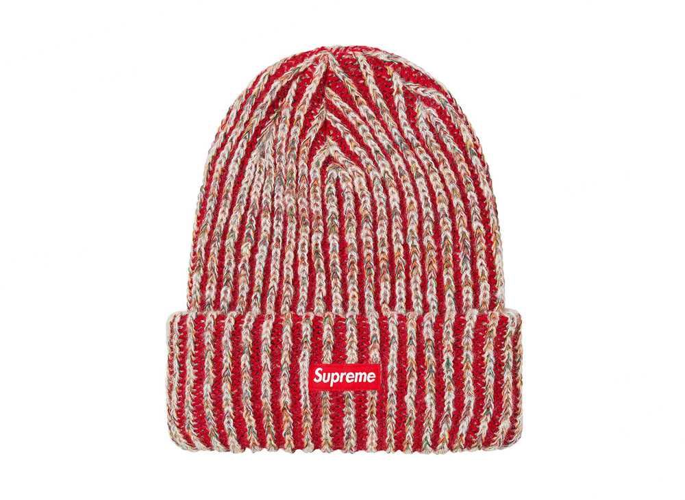Supreme Rainbow Knit Loose Gauge Beanie "Red" (20FW) | SNKRDUNK