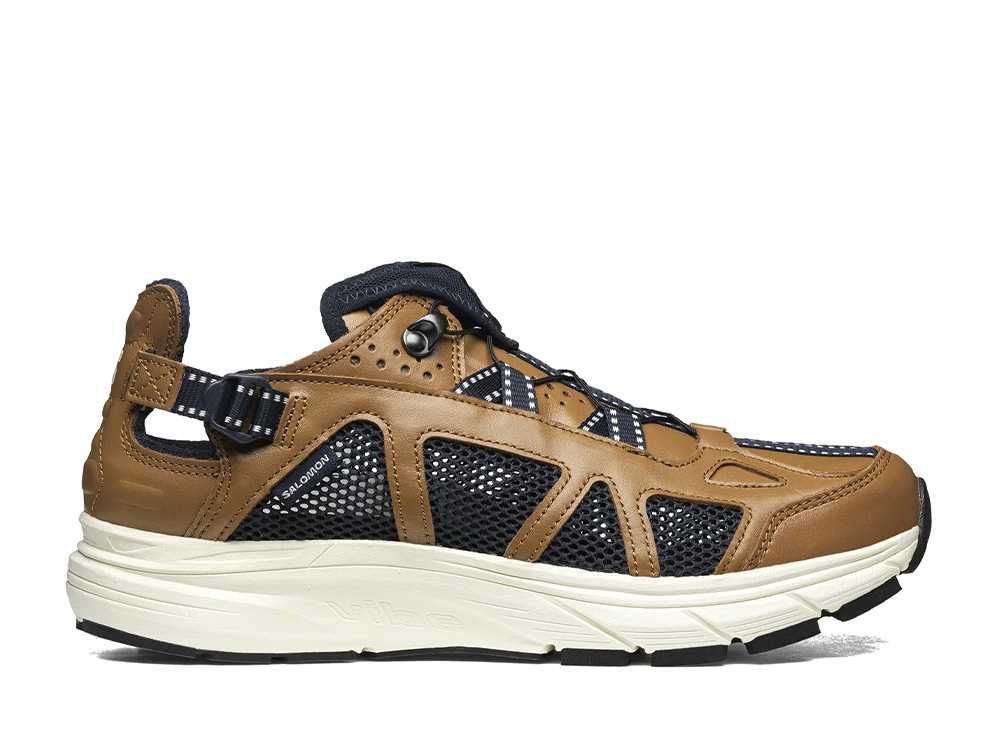 Salomon Techsonic Leather "Rubber/Vanilla Ice/Dark Sapphire" L47131000 ...