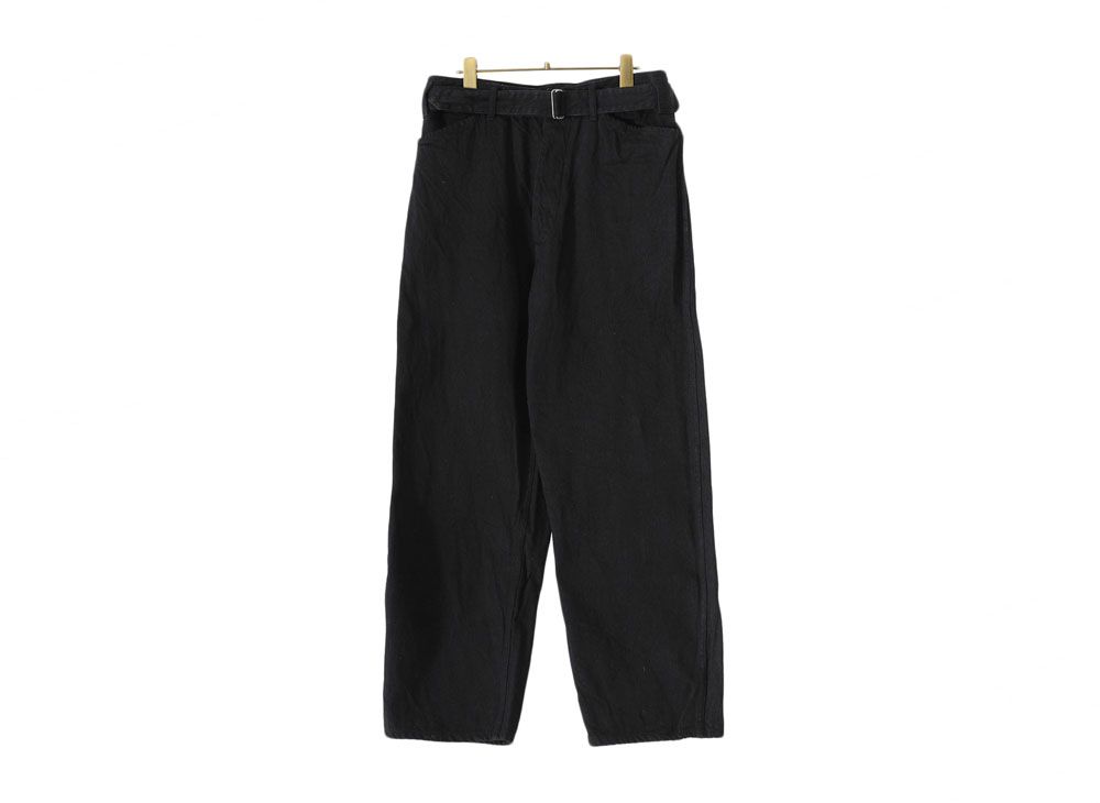COMOLI Denim Belted Pants "Black"の新品/中古フリマ(通販)｜スニダン