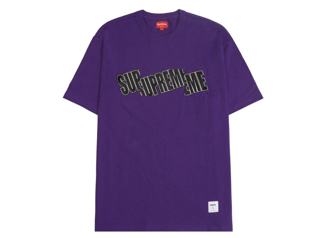 Supreme Cut Logo S/S Top "Purple" | SNKRDUNK