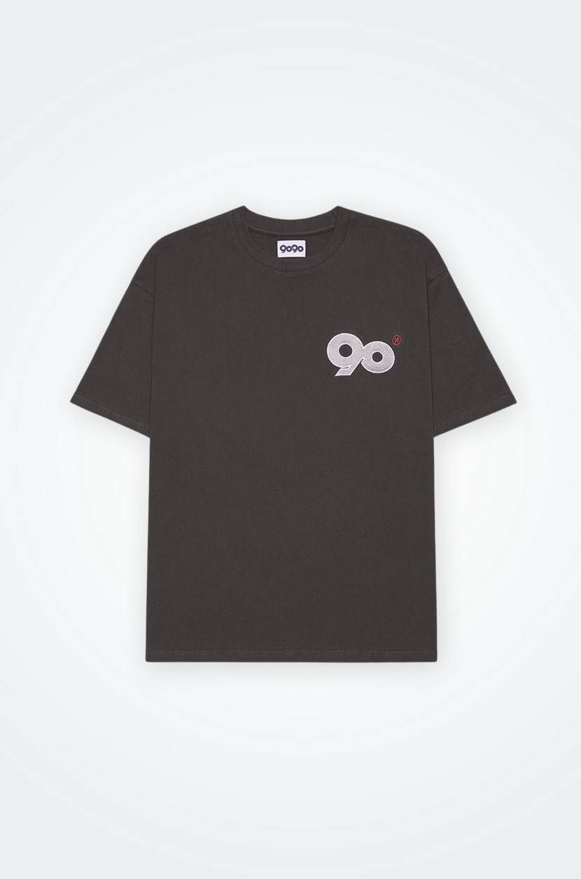 9090 Logo Tee "Charcoal Black" | SNKRDUNK