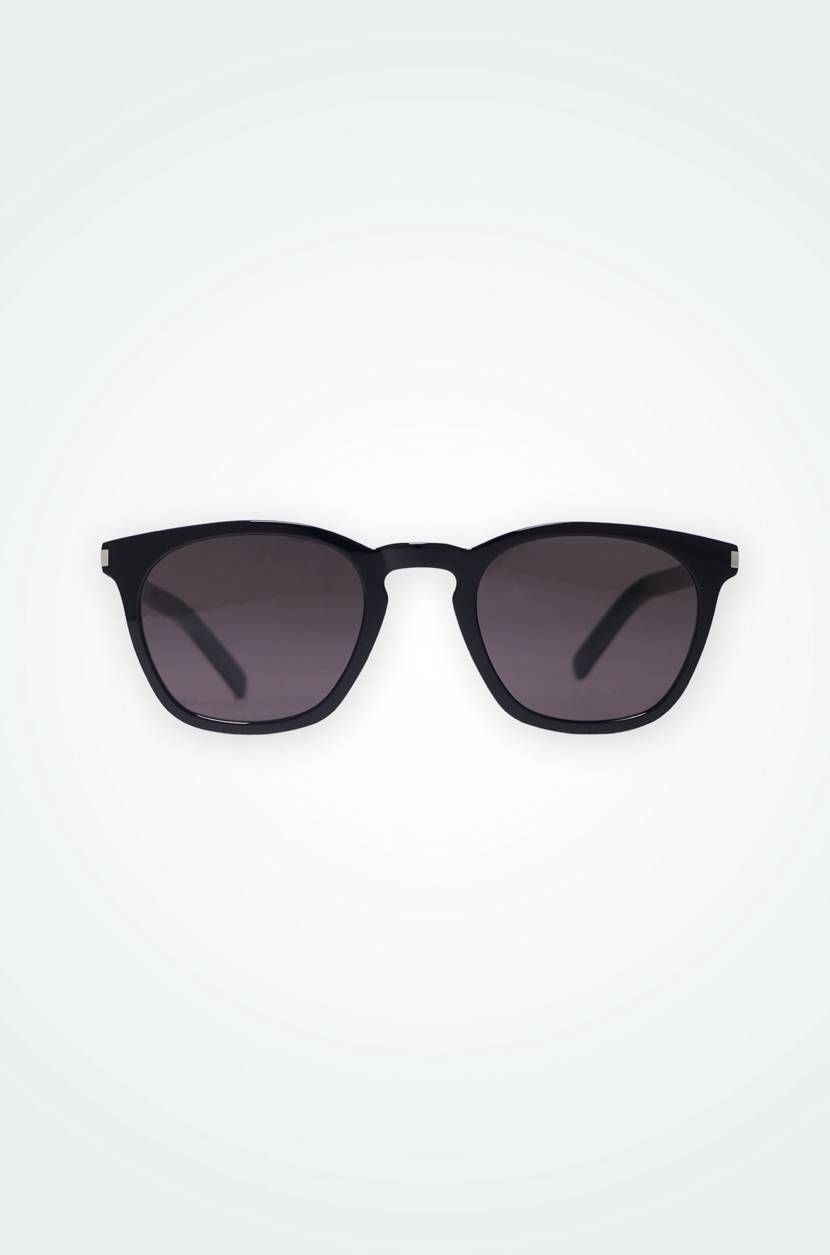 SAINT LAURENT SL 28 SLIM-001 Front: "BLACK" Temple: "BLACK" Lens ...