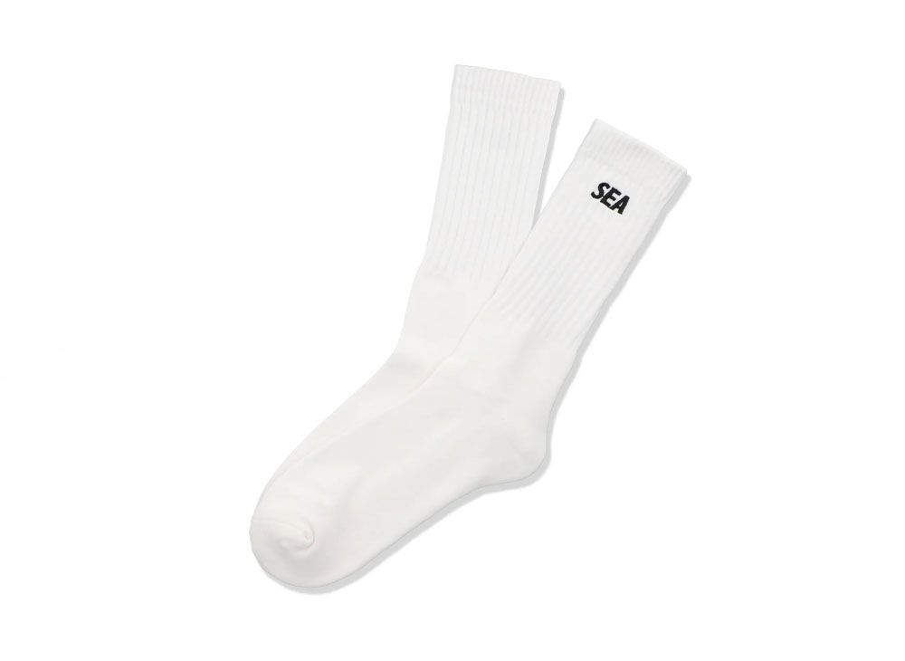 WIND AND SEA One Point Socks "White" | SNKRDUNK