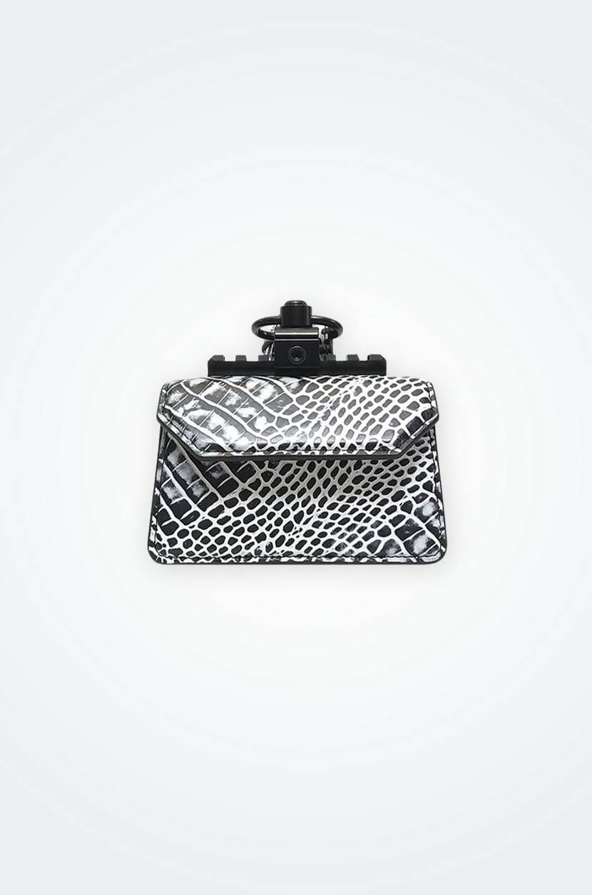 GANIKAWA CROCO HAND BAG(S) "BLACK x WHITE" | SNKRDUNK