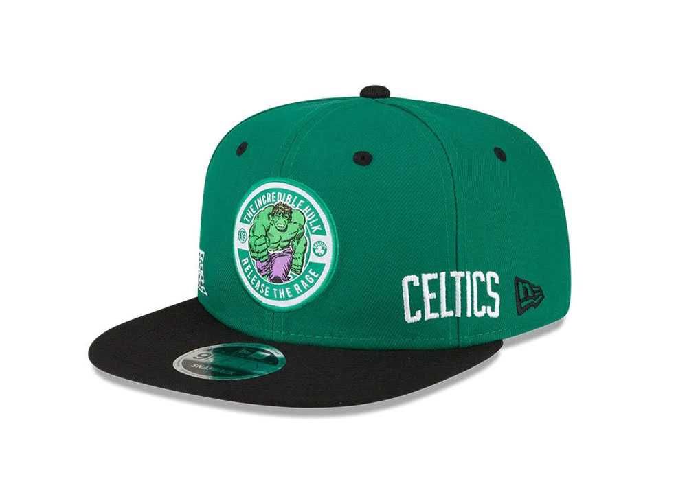 NEW ERA x NBA x MARVEL 9FIFTY Boston Celtics Hulk "Green/Black" | SNKRDUNK
