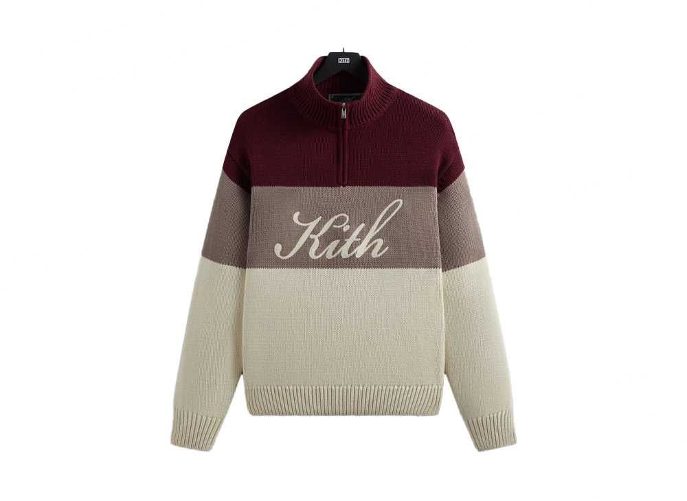 Kith Wyona Quarter Zip Sweater "Magma" | SNKRDUNK