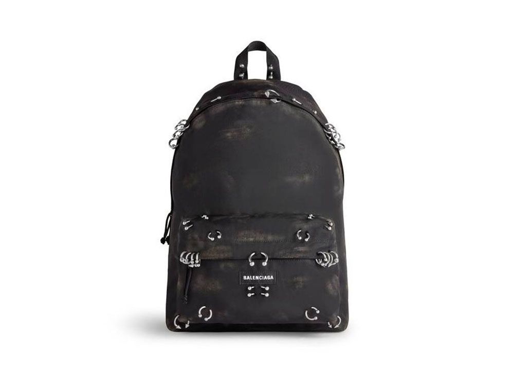 BALENCIAGA Explorer Backpack With Piercings "Black" | SNKRDUNK