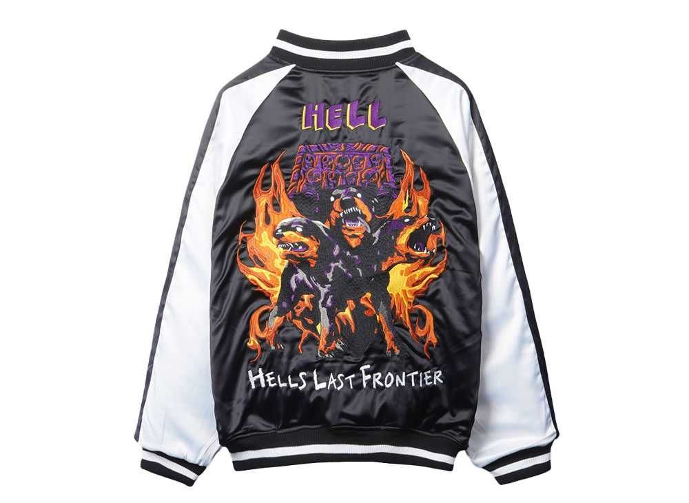 MAYO FIRE Embroidery Reversible Souvenir Jacket "OLIVE x BLACK" | SNKRDUNK