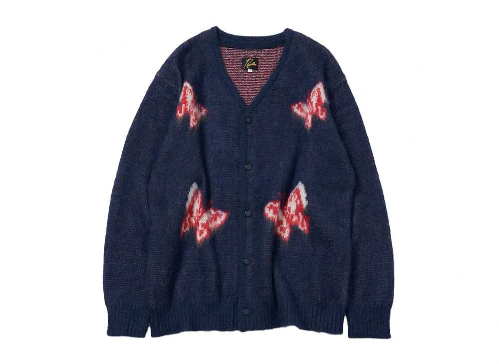 Needles FREAK'S STORE Mohair Cardigan- Papillon "Navy" | SNKRDUNK