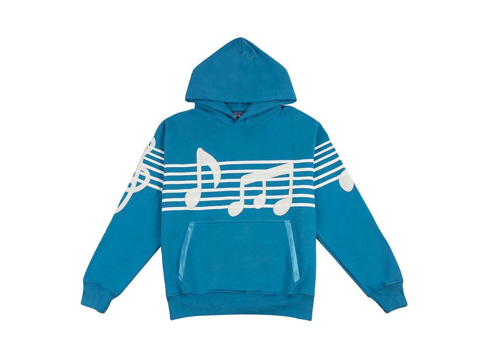 Just Don Sound Music Note Hoodie "Blue" | SNKRDUNK