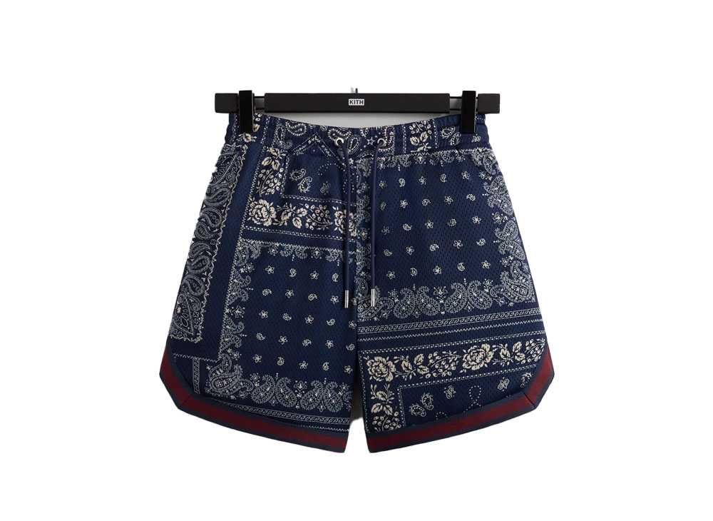 Kith Bandana Mesh Curtis Short "Ink" | SNKRDUNK