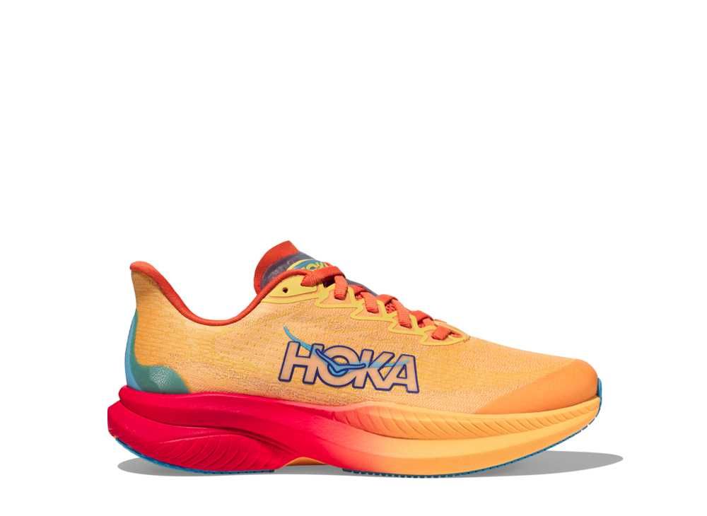Hoka GS Mach 6 Youth "Poppy/Squash" 1147553-PYS | SNKRDUNK
