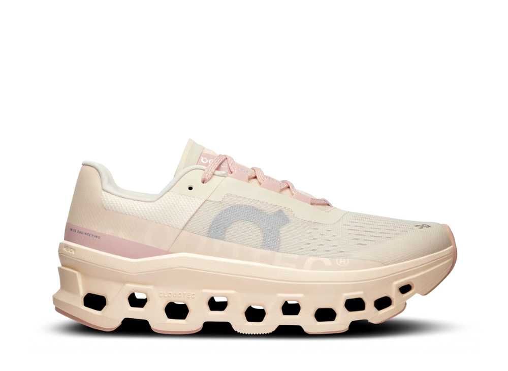On Women's Cloudmonster "Moon/Fawn" 61-97785 | SNKRDUNK