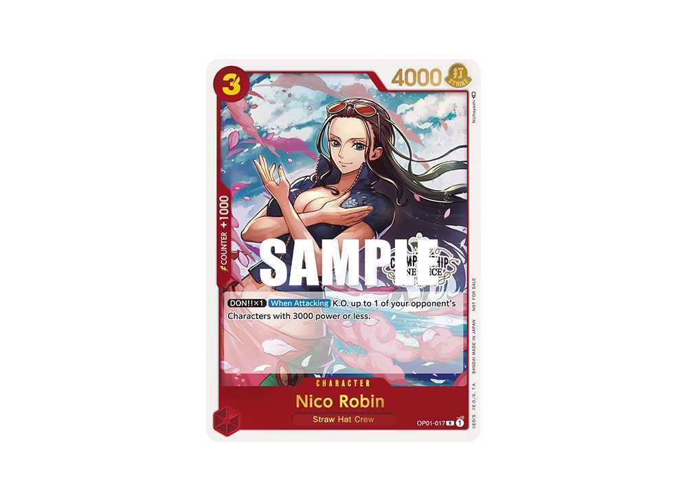 ニコ・ロビン R [OP01-017]【英語版】(プロモーションカード「チャンピオンシップ 2023 ストアチャンピオンシップ 参加パック vol.1」)の新品/中古フリマ(通販)｜スニダン