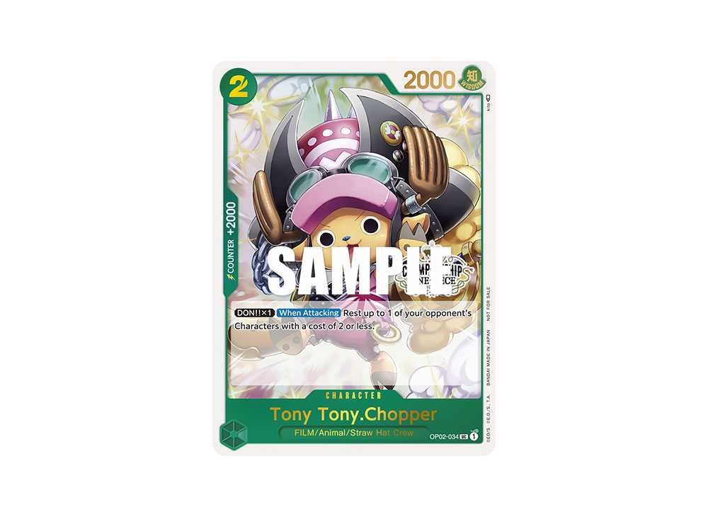 トニートニー・チョッパー UC [OP02-034]【英語版】(プロモーションカード「チャンピオンシップ 2023 ストアチャンピオンシップ 参加パック vol.1」)の新品/中古フリマ(通販 ...