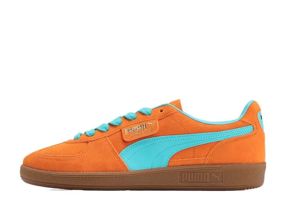 Puma Palermo "Dark Cheddar/Bright Aqua/Puma Gold" 396463-13 | SNKRDUNK