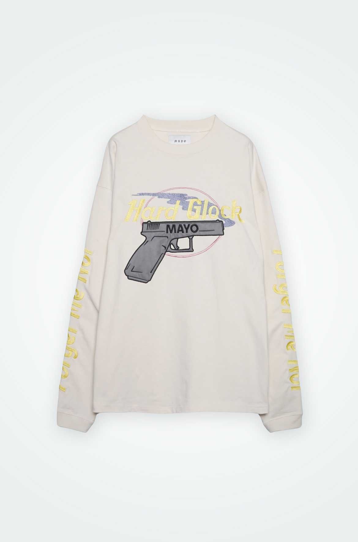 MAYO Hard Glock MAYO Embroidery Long Sleeve Tee "WHITE" | SNKRDUNK