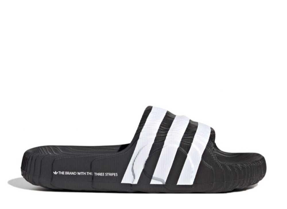 adidas Originals Adilette 22 Slides "Core Black/Footwear White" IF3670 ...