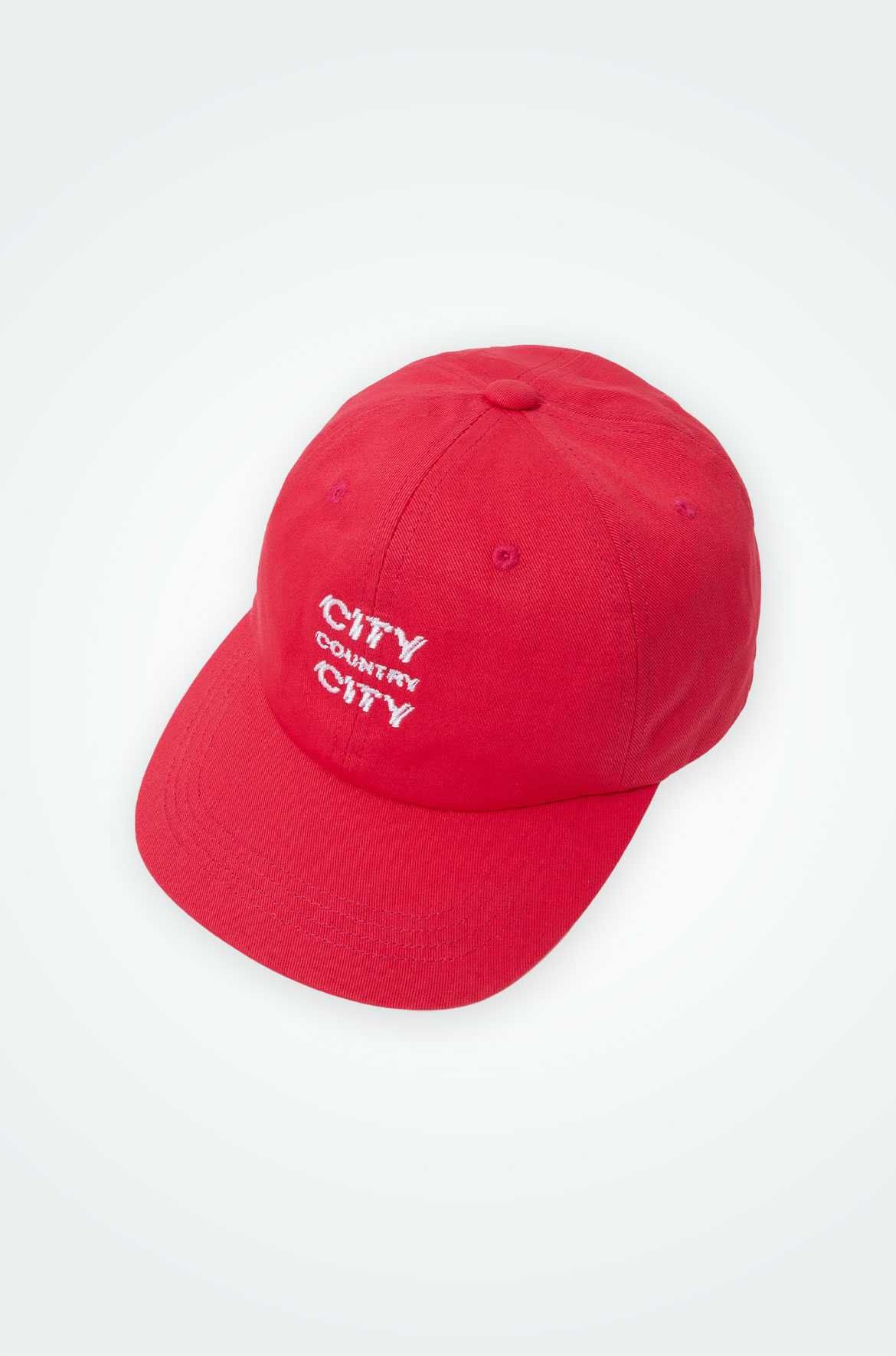CITY COUNTRY CITY Embroiderd Logo Washed Cotton Cap "PINK" | SNKRDUNK