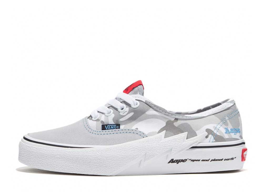 AAPE × Vans Authentic Bolt "Grey/Blue" VN000BWCY31 | SNKRDUNK