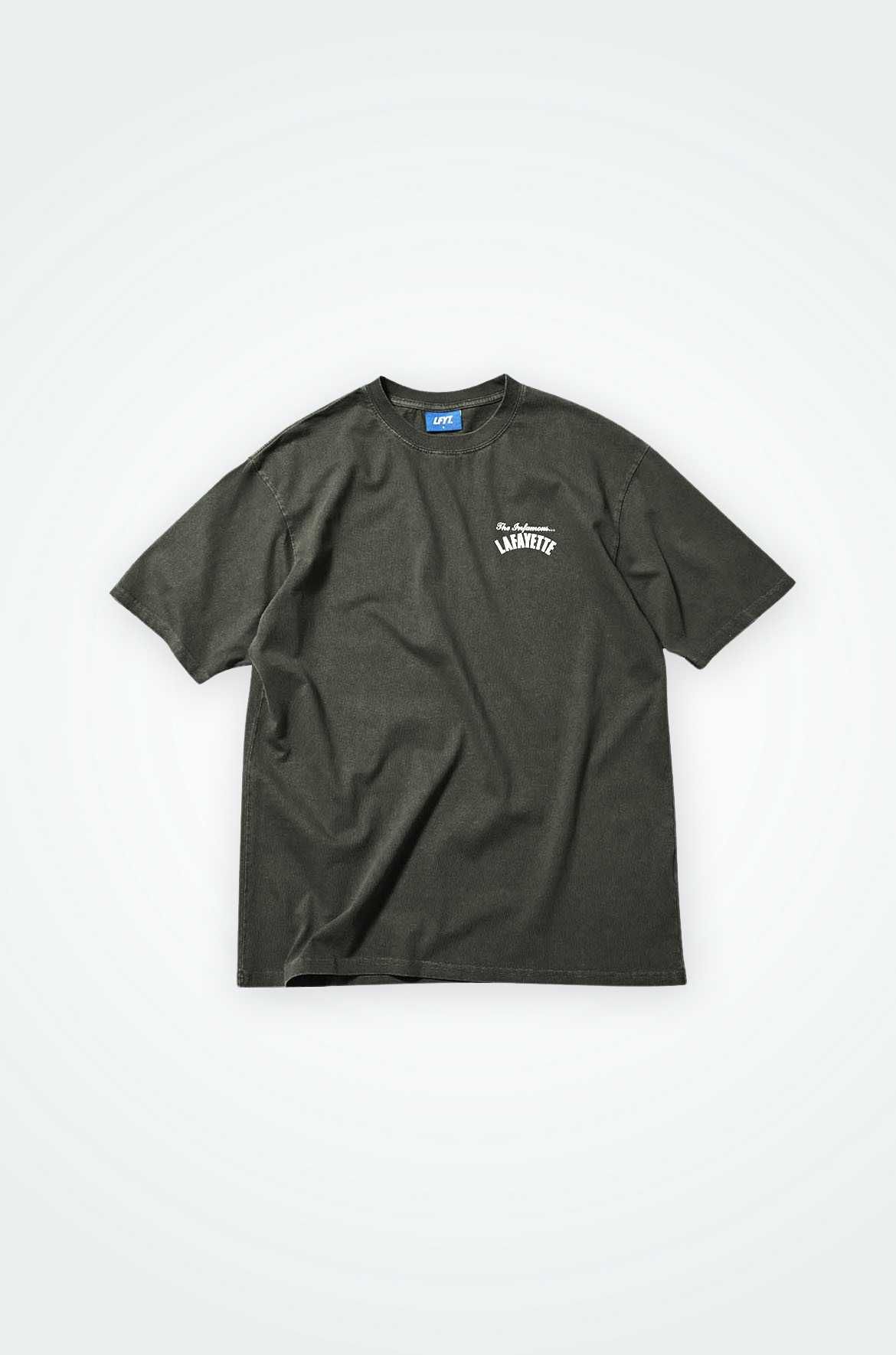 LFYT PIGMENT DYED INFAMOUS LOGO TEE "BLACK" | SNKRDUNK