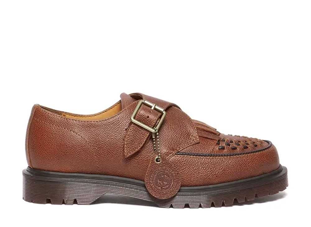 Dr.Martens Ramsey Quilted Monk Strap Shoes "Whiskey" 31510248 | SNKRDUNK