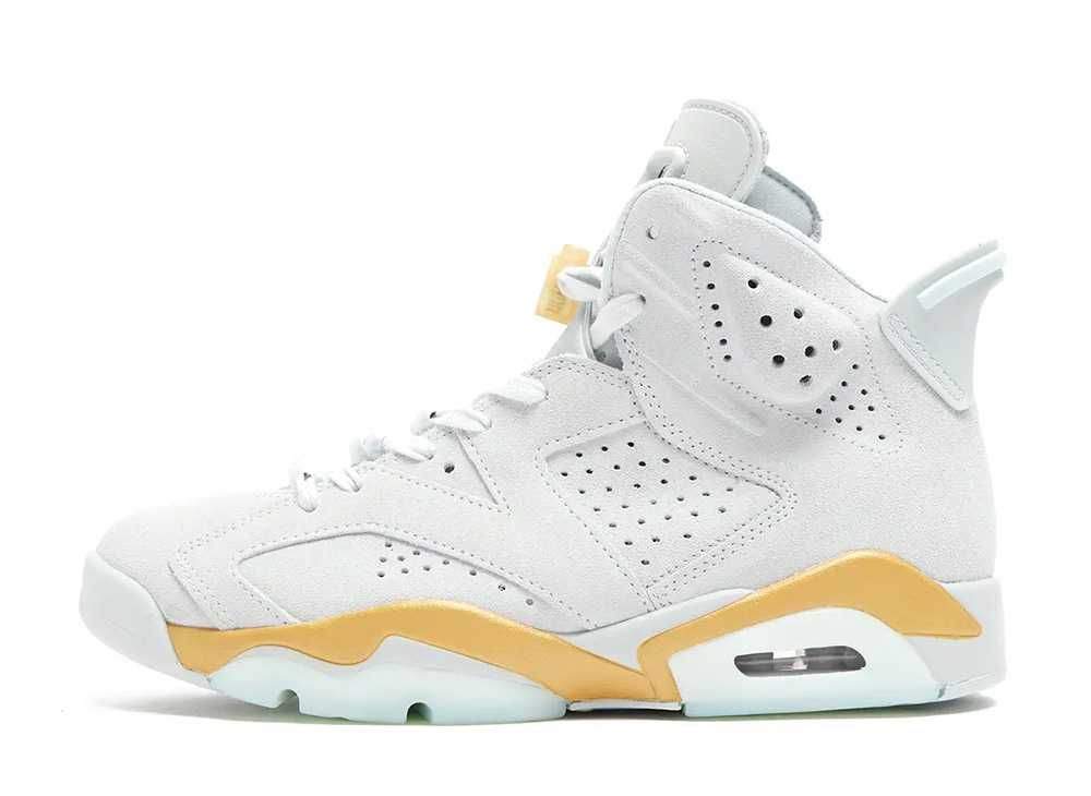 Nike WMNS Air Jordan 6 Retro Craft Paris "Pure Platinum/Glacier Blue ...