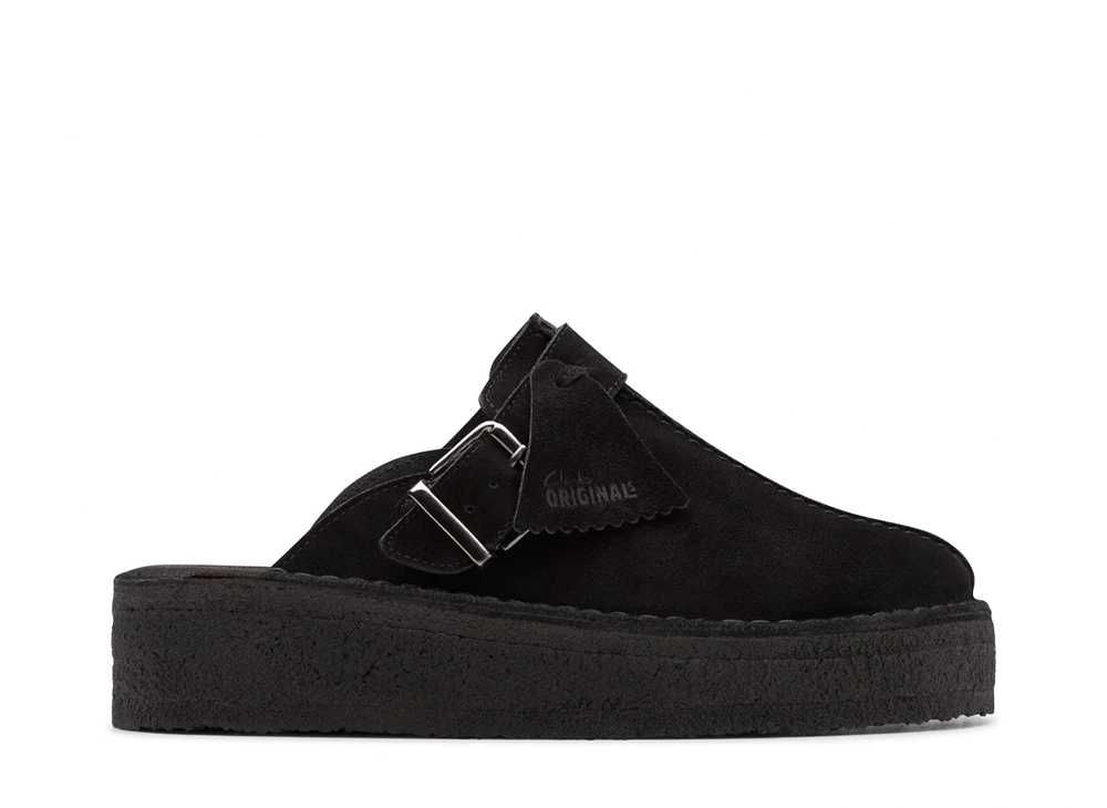 Clarks Women's Trek Wedge Mule "Black Suede"の新品/中古フリマ(通販)｜スニダン