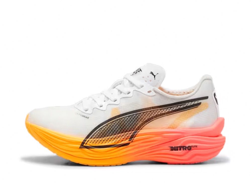 Puma Women's Deviate Nitro Elite 3 PROTO "PUMA White/Sunset Glow/Sun ...