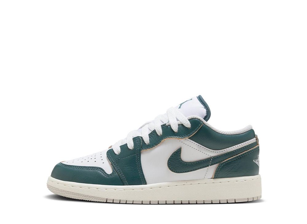 Nike GS Air Jordan 1 Low SE "Oxidized Green/White/Sail/Neutral Grey ...