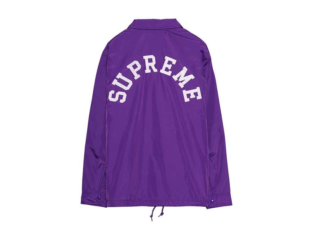 Supreme x Champion Coaches Jacket "Purple" | SNKRDUNK