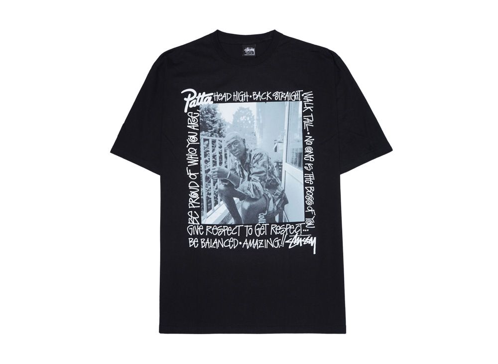 Stussy x Patta Respect Tee "Black" | SNKRDUNK