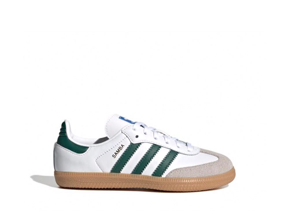 adidas Originals KIDS Samba OG "Cloud White/Collegiate Green/Gum ...