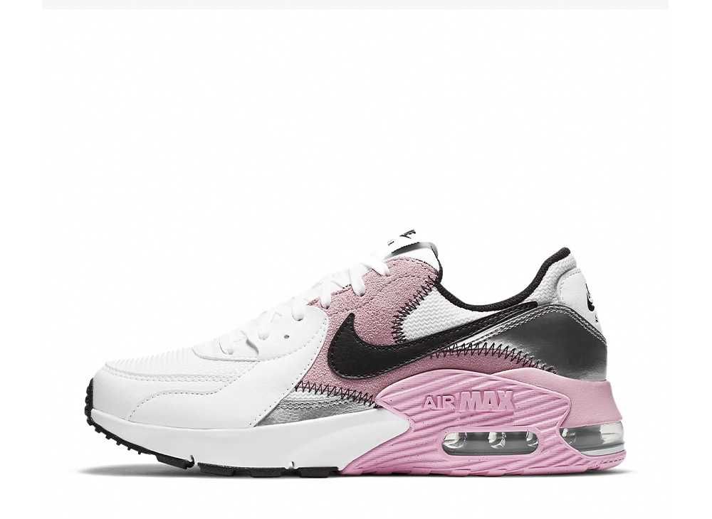 Nike Women's Air Max Excee "White/Light Arctic Pink/Metallic Silver ...