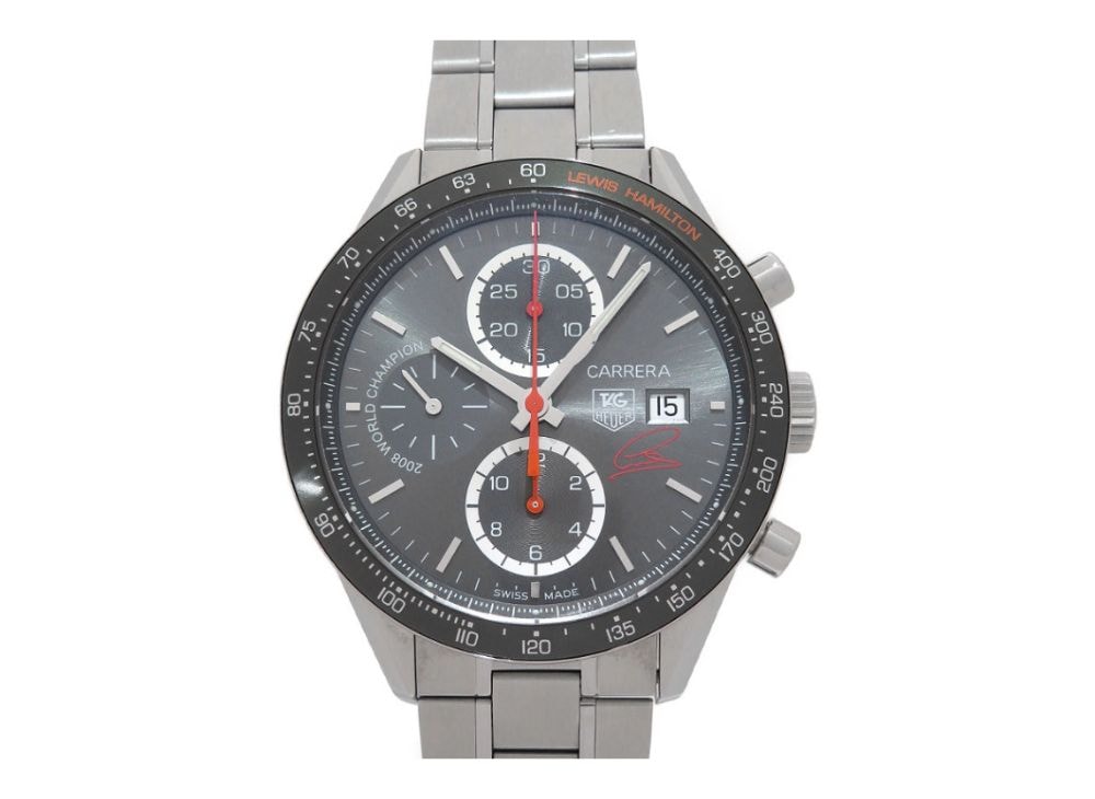 TAG Heuer Carrera Tachymeter Chronograph Lewis Hamilton Limited Model ...